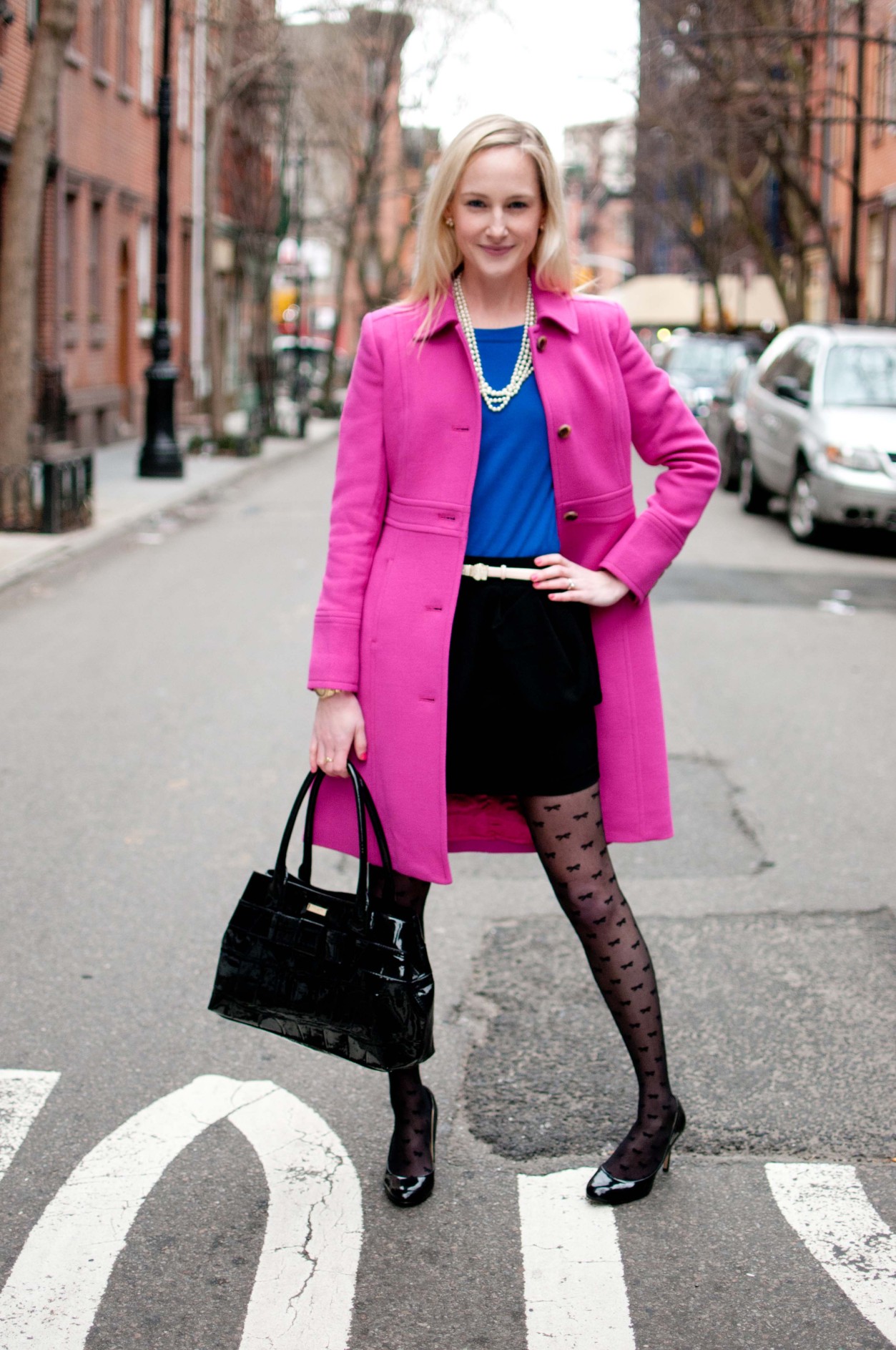Hot Pink J.Crew Lady Day Coat