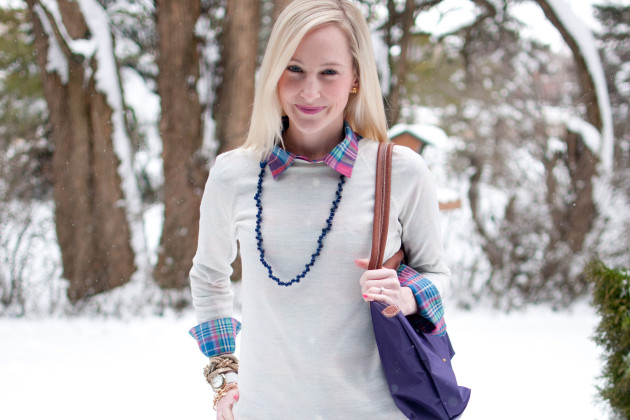 Warm Preppy Snow Boots