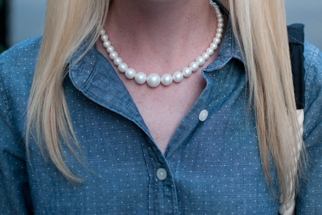 Preppy Getups and Ikat Totes/Recycled Pearls for a Good Cause