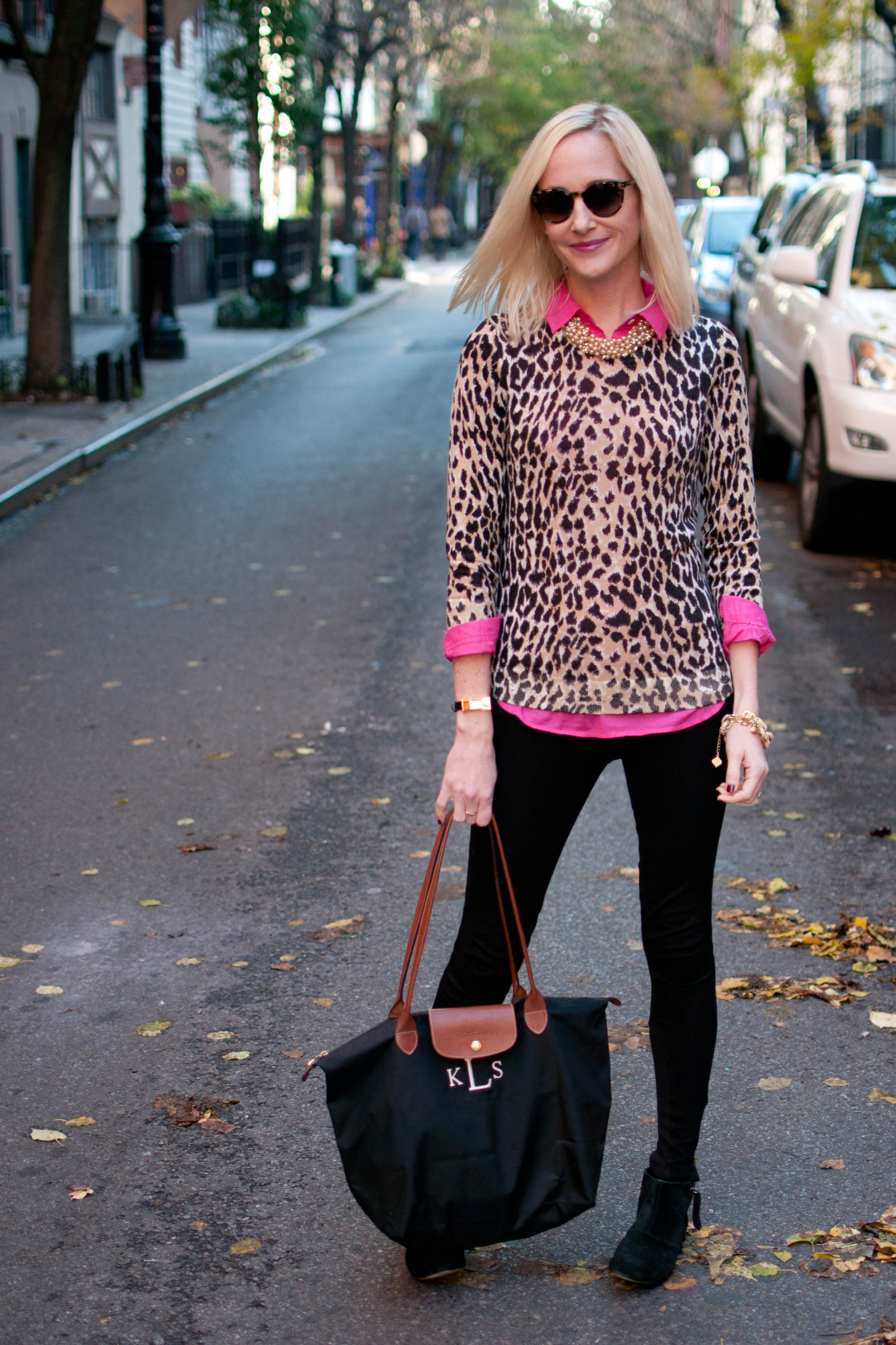 West Village Weekend: Leopard-Print Sweaters, Polka Dot Scarves, and ...