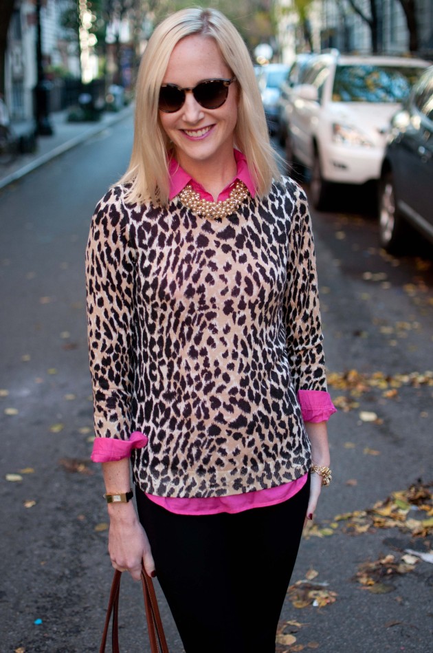 West Village Weekend: Leopard-Print Sweaters, Polka Dot Scarves, and ...