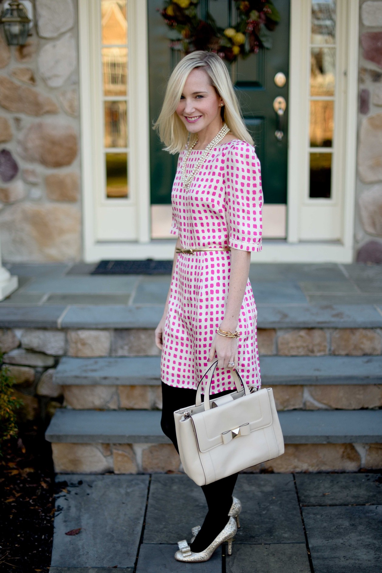 Harlyn Dresses, Bow Bags and Pearls