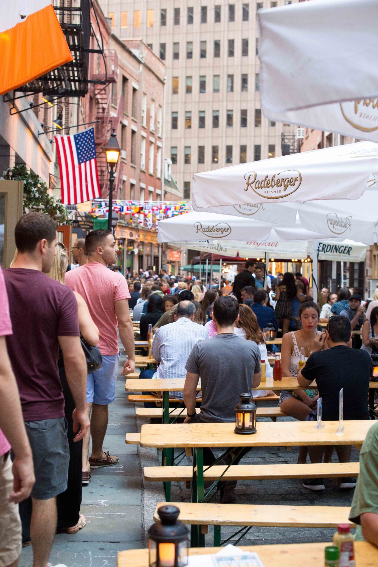 Pineapple Skirts on Stone Street, NYC