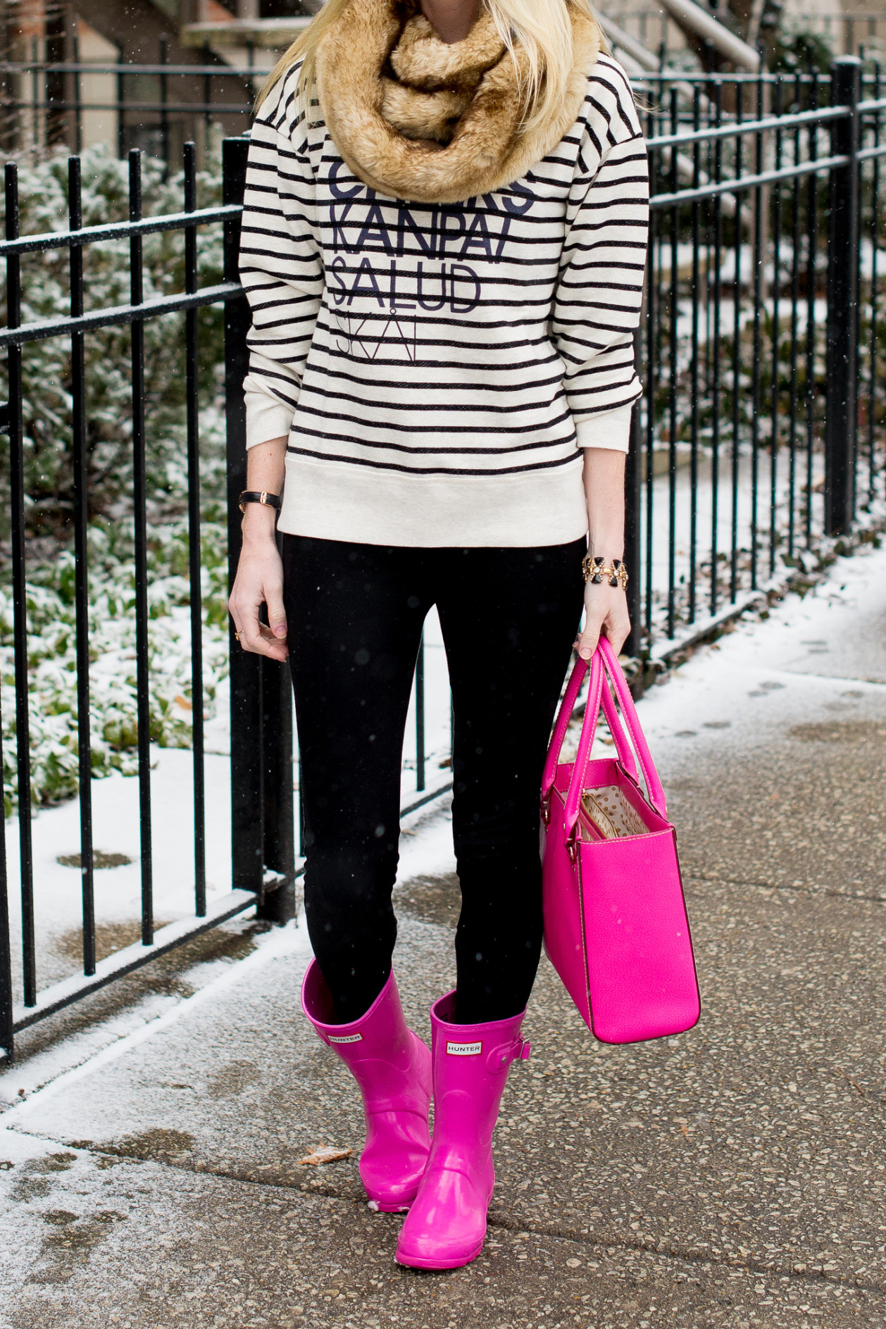 Hot Pink Hunter Boots