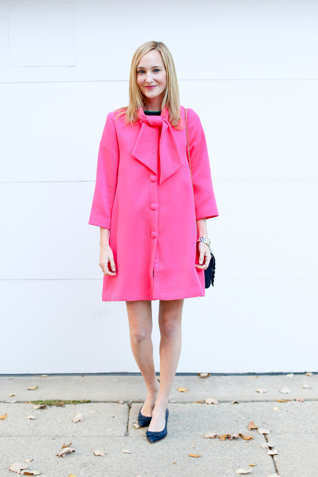 Pink Bow Coat