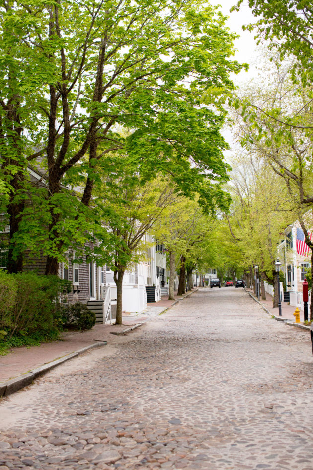 Evening Stroll down Main Street in Nantucket