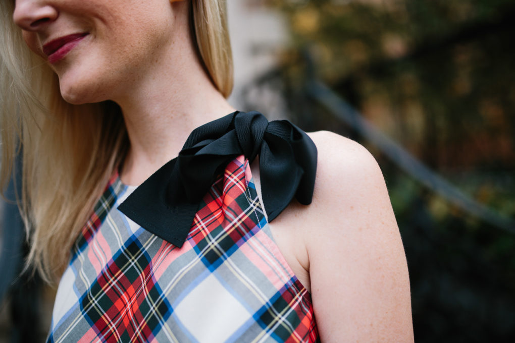 The Perfect Plaid Bow Top on Sale