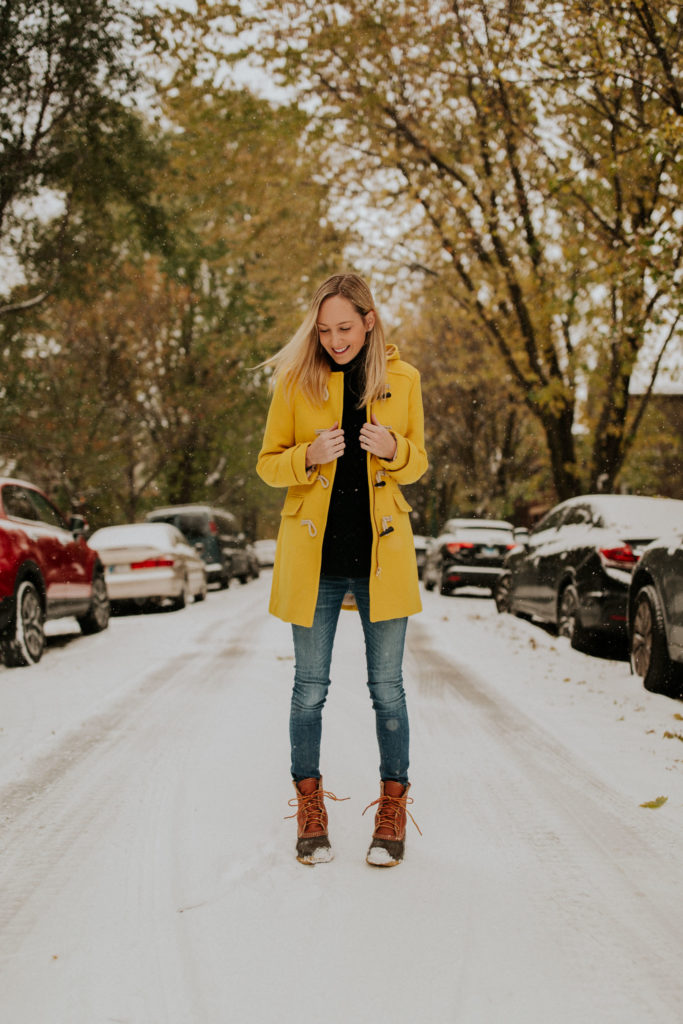 Yellow Toggle Coat