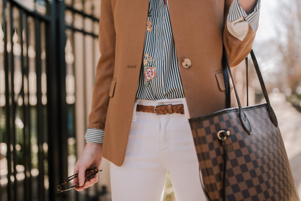Classic Camel Blazer Outfit Details - Kelly in the City
