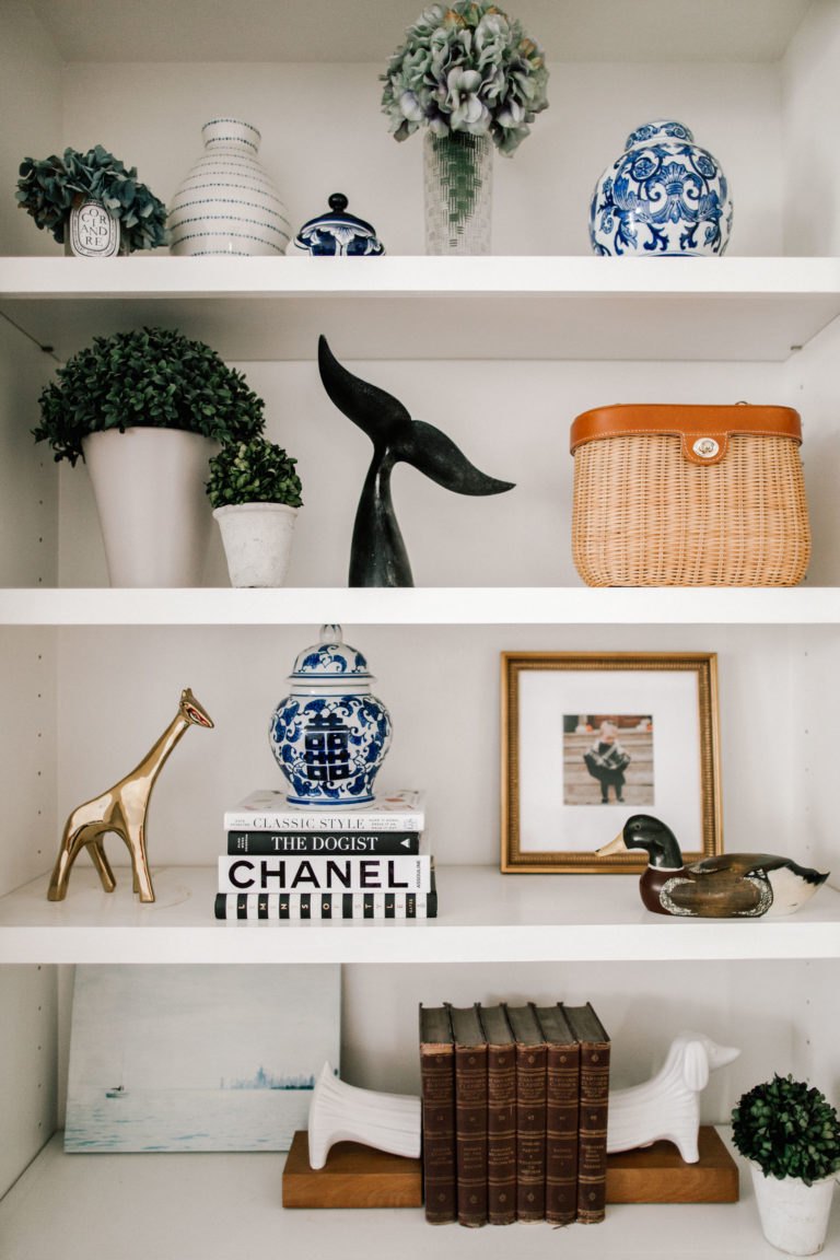 How to Decorate Preppy Bookshelves - Kelly in the City