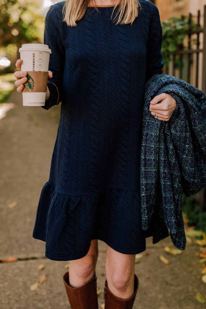 Navy Tweed Coat - Sail to Sable by Kelly in the City