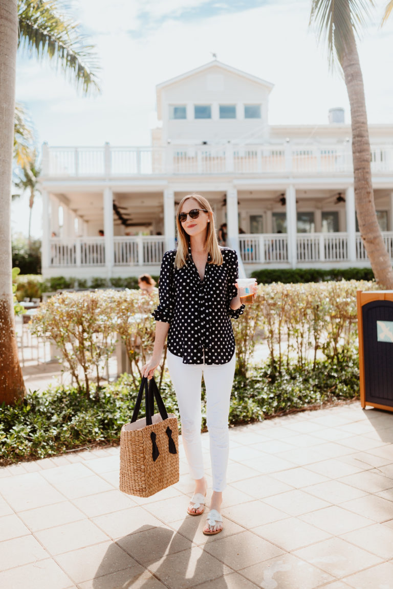 The Best Preppy Navy Polka Dot Finds | Kelly in the City