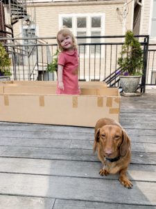 Preppy Deck in Progress - How To Decorate a Patio | Kelly in the City