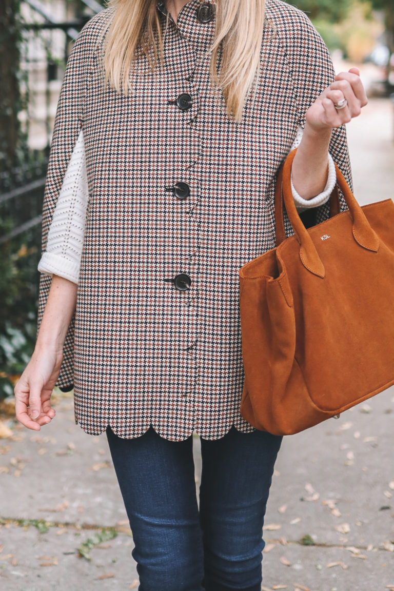 Scalloped Plaid Cape + Huge Talbots Sale