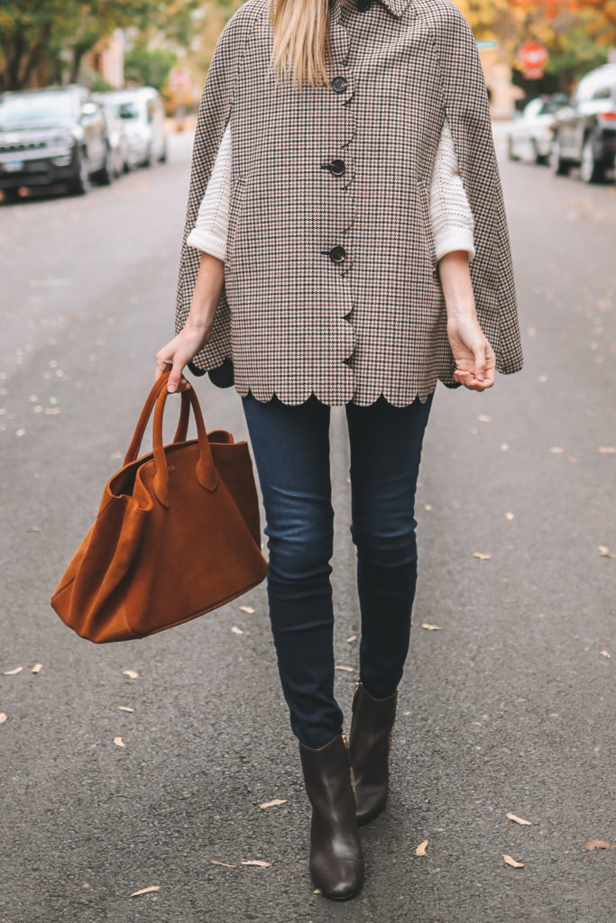 Scalloped Plaid Cape + Huge Talbots Sale