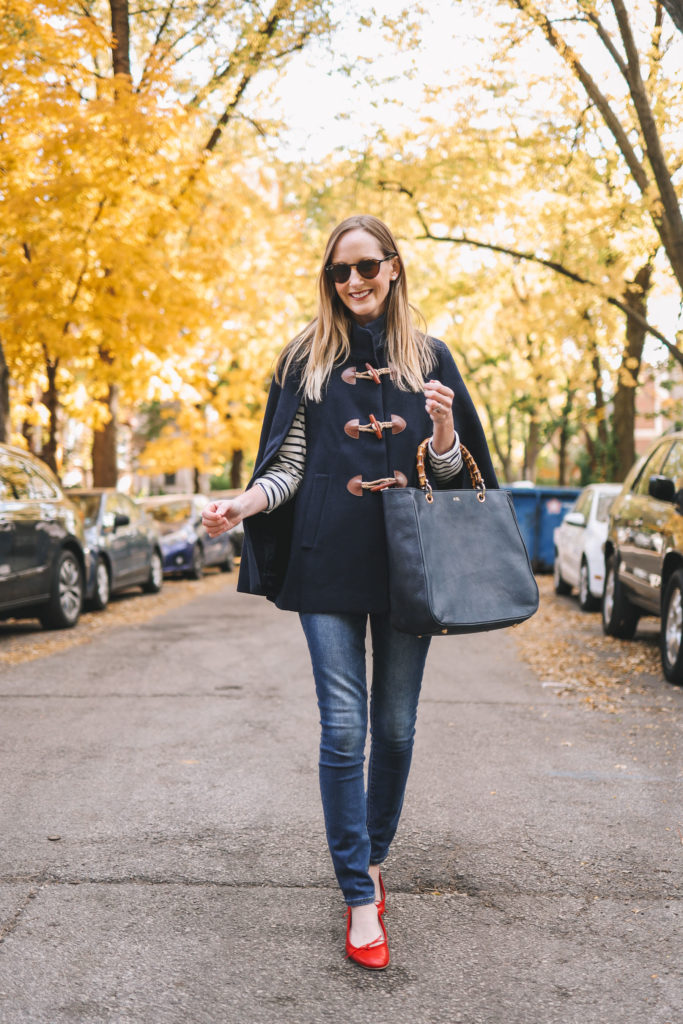 Navy Toggle Cape from J.Crew is Back! | Kelly in the City