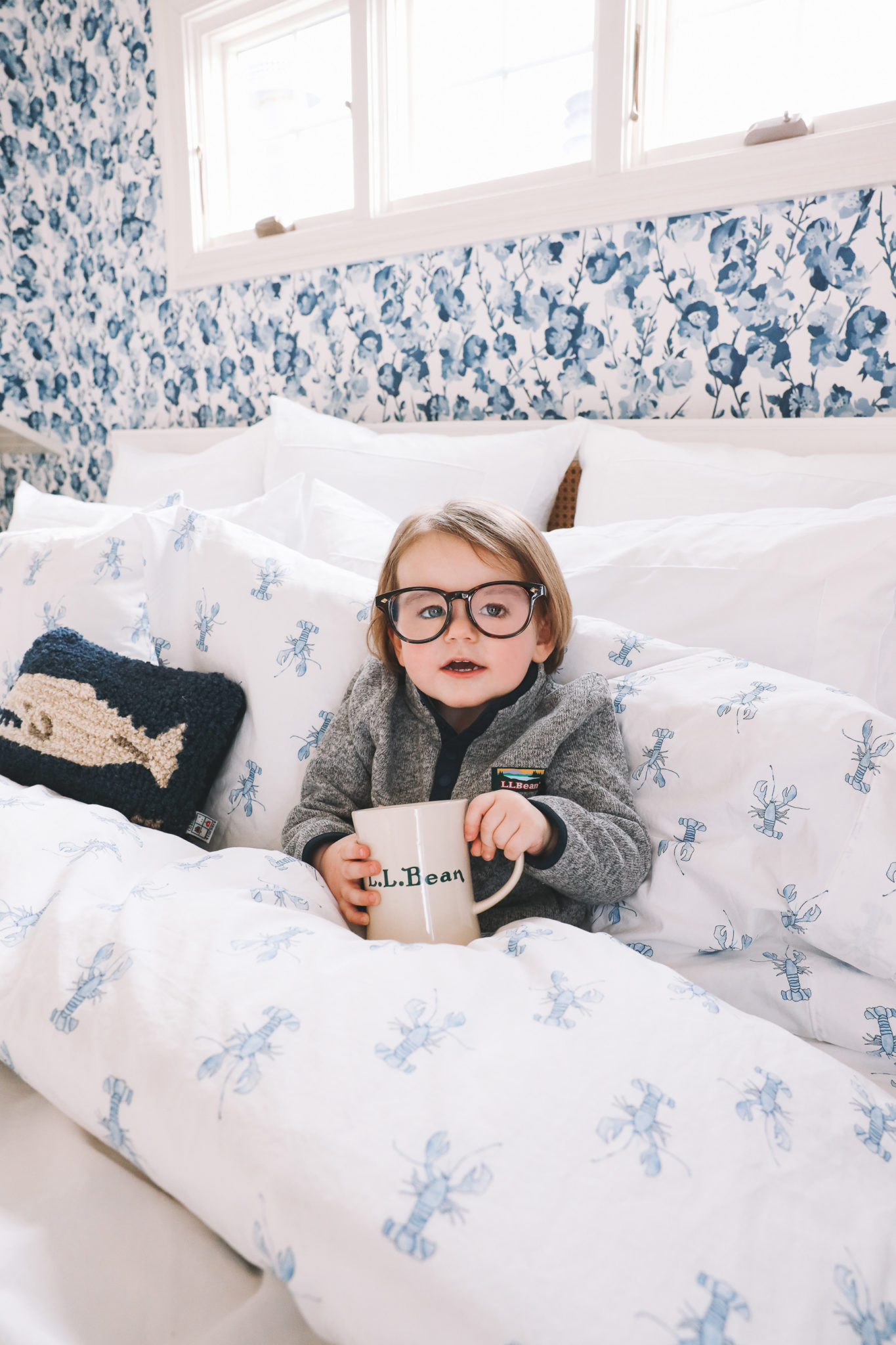 L.L.Bean x Sara Fitz Lobster Bedding | Kelly in the City