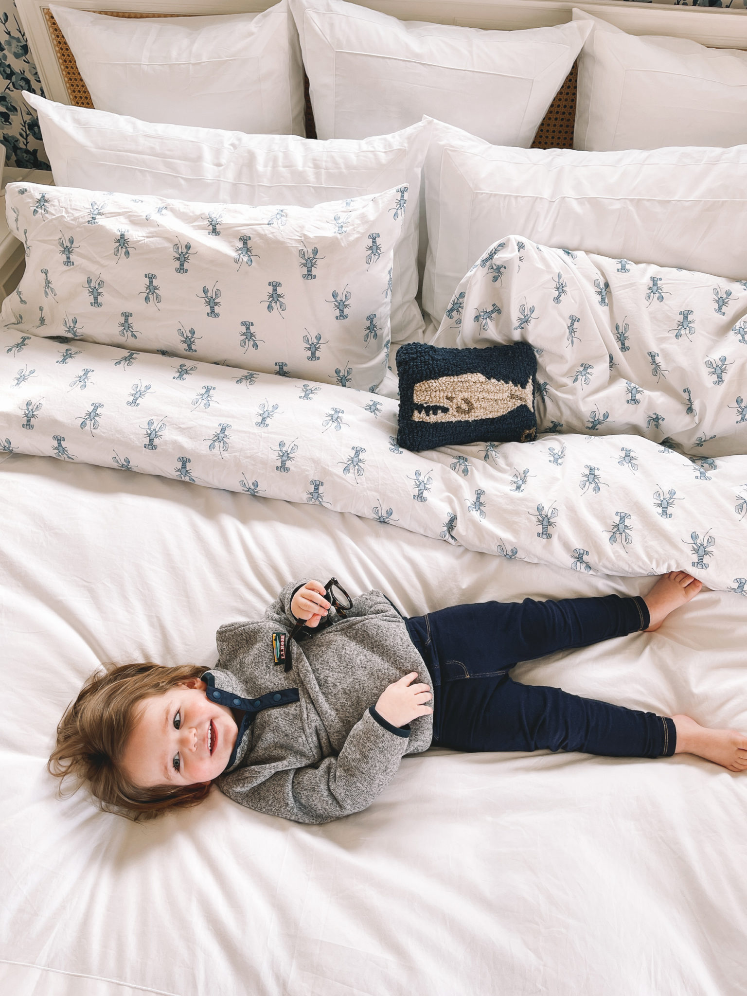 L.L.Bean x Sara Fitz Lobster Bedding | Kelly in the City