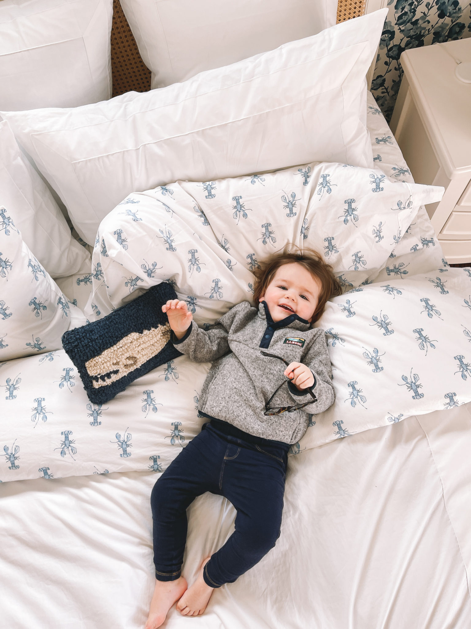 L.L.Bean x Sara Fitz Lobster Bedding | Kelly in the City